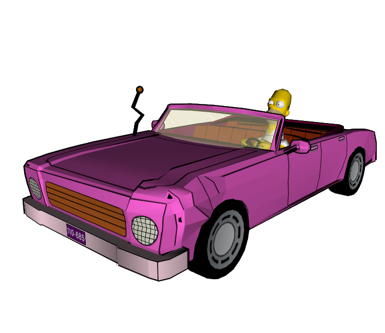 GameCube - The Simpsons: Road Rage - Family Sedan - The Models Resource GameCube - The Simpsons: Road Rage - Family Sedan - The Models Resource