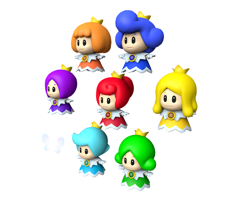 Wii U Super Mario 3d World Sprixie Princesses The Models Resource