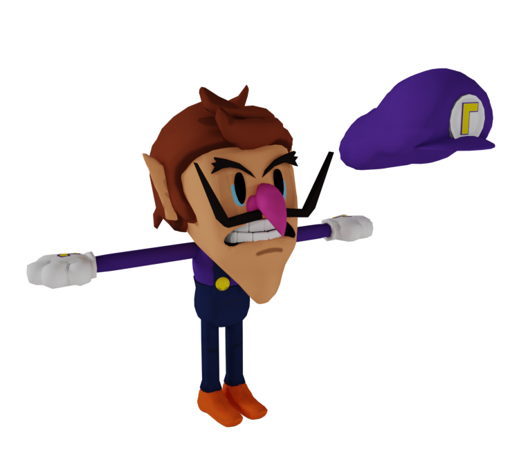 Custom / Edited - Mario Customs - Waluigi (Paper Mario-Style) - The ... Custom / Edited - Mario Customs - Waluigi (Paper Mario-Style) - The ...