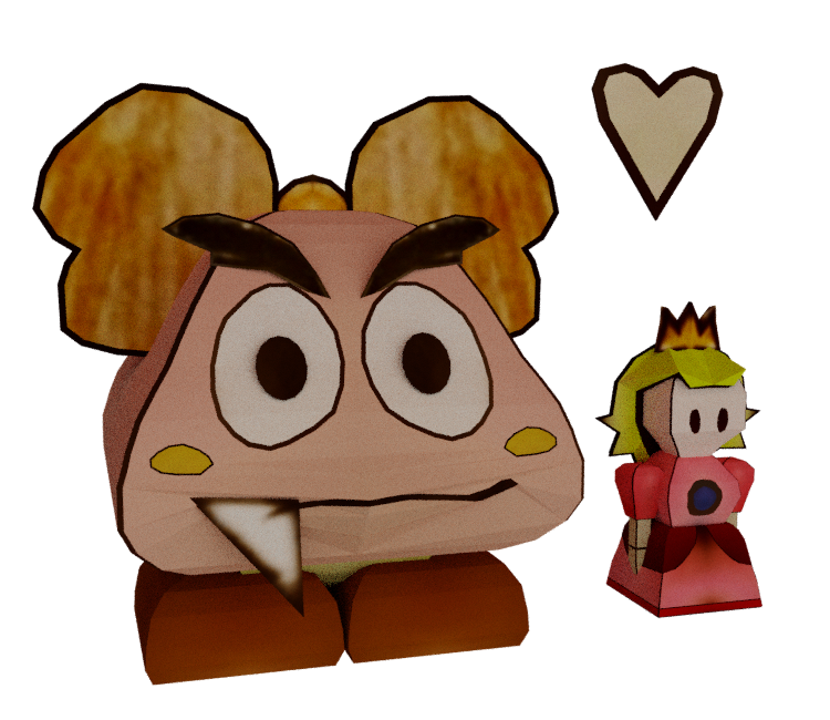 Custom / Edited - Paper Mario Customs - Goombaria (Crafted) - The ... Custom / Edited - Paper Mario Customs - Goombaria (Crafted) - The ...